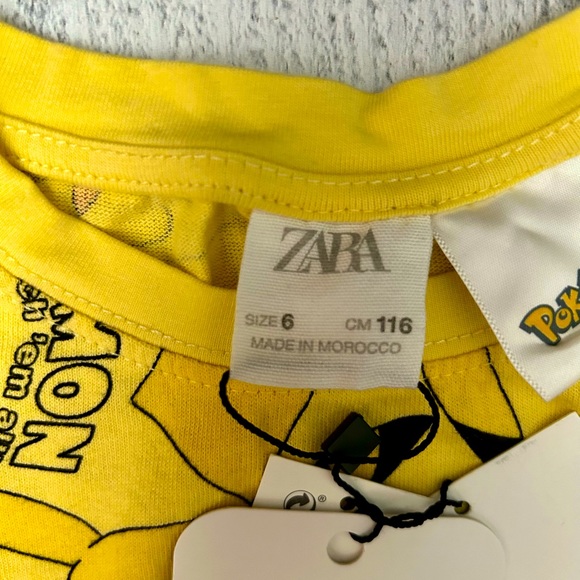 Zara | Shirts & Tops | Nwt Zara Kids Pokemon Pikachu Shirt | Poshmark